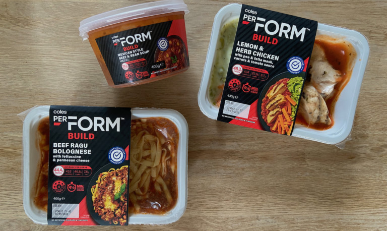 Nutritionist Review: Coles PerForm Build Meals | MealPrep